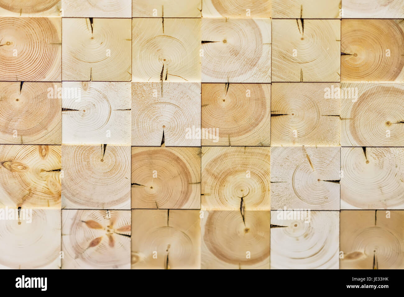 Abstract checkered pattern, from different ecologik wooden decorative ...