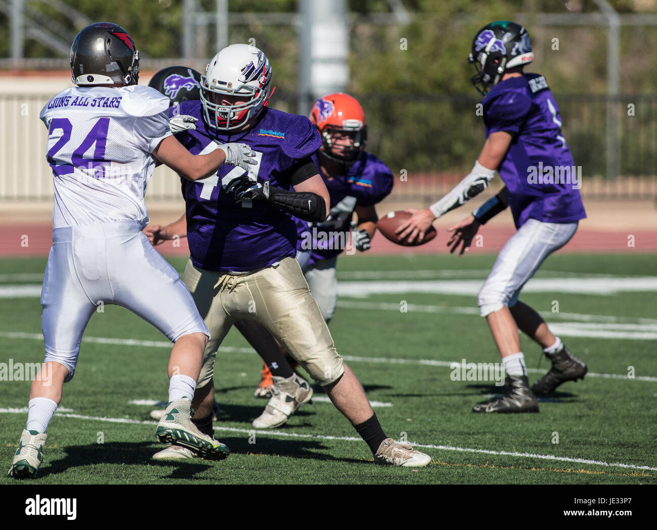 NORCAL Lions Club Football All Stars action in Oroville, California ...