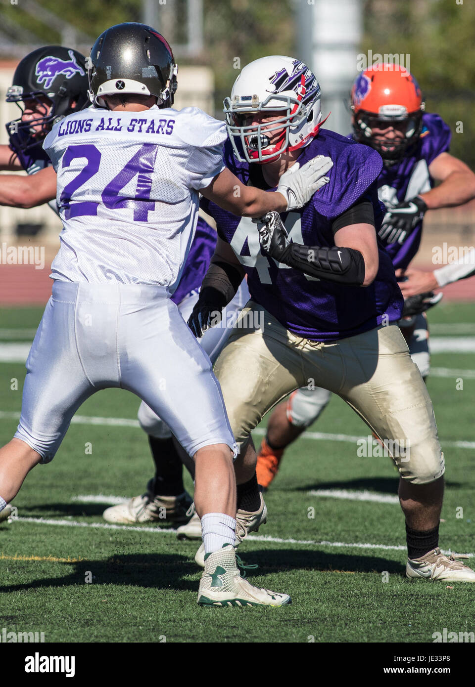 NORCAL Lions Club Football All Stars action in Oroville, California ...