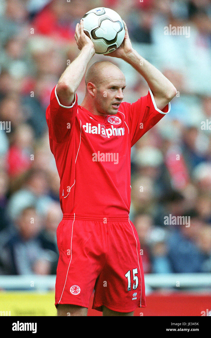 DANNY MILLS MIDDLESBROUGH FC RIVERSIDE STADIUM MIDDLESBROUGH 01 ...