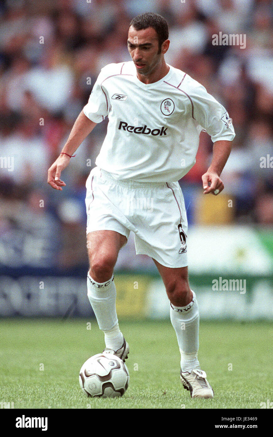 YOURI DJORKAEFF BOLTON WANDERERS FC REEBOK STADIUM BOLTON ENGLAND 30 ...
