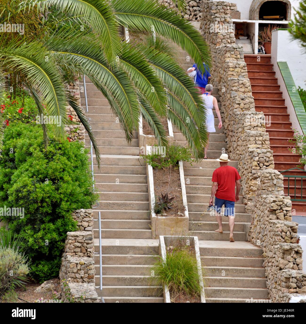 Walking up steps Stock Photo - Alamy