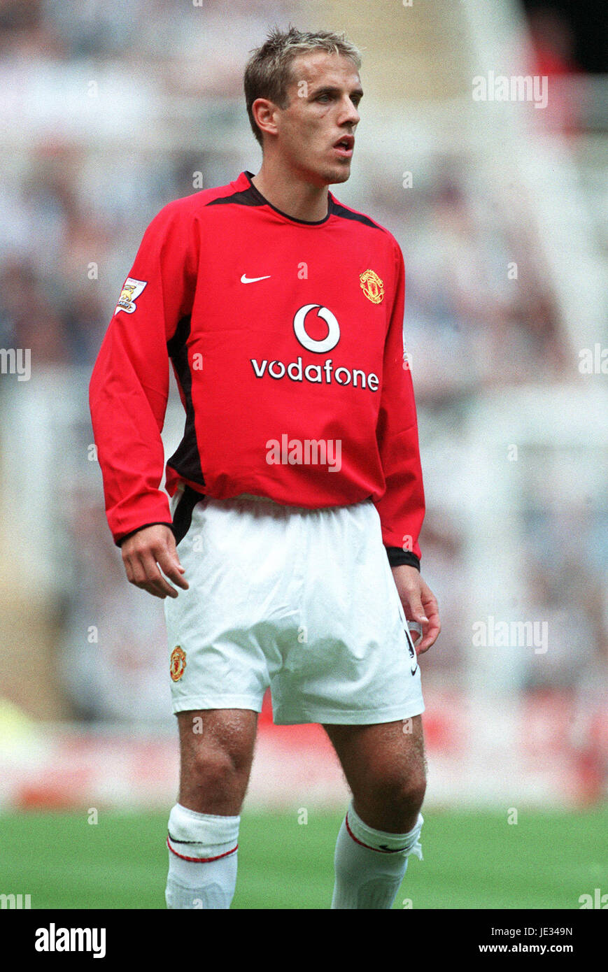 PHILIP NEVILLE MANCHESTER UNITED FC ST. JAMES PARK NEWCASTLE ENGLAND 23 ...
