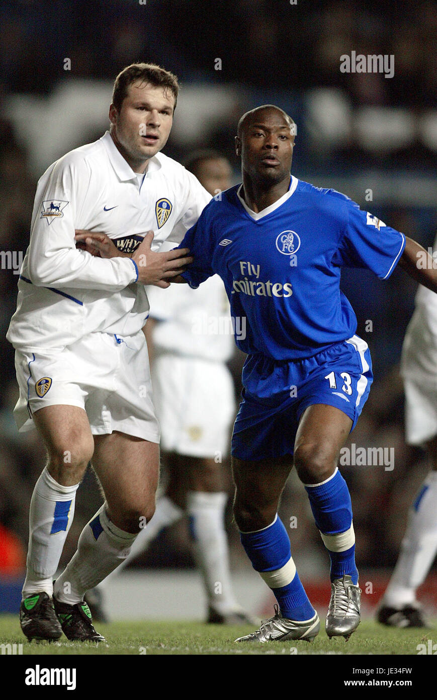 MARK VIDUKA & CLAUDE MAKELELE LEEDS V CHELSEA ELLAND ROAD LEEDS 06 ...