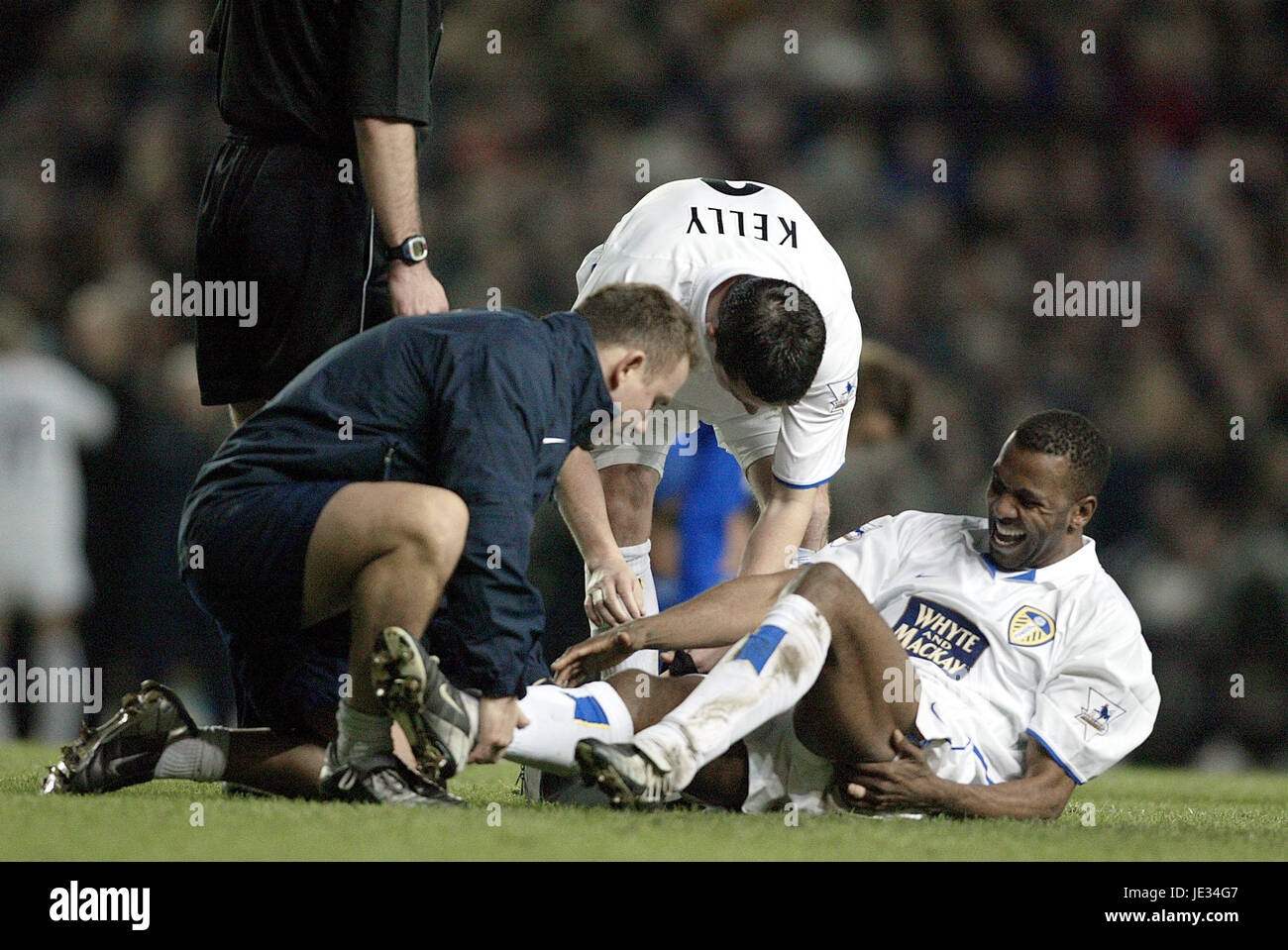 LUCAS RADEBE LEEDS UNITED FC ELLAND ROAD LEEDS 06 December 2003 Stock ...