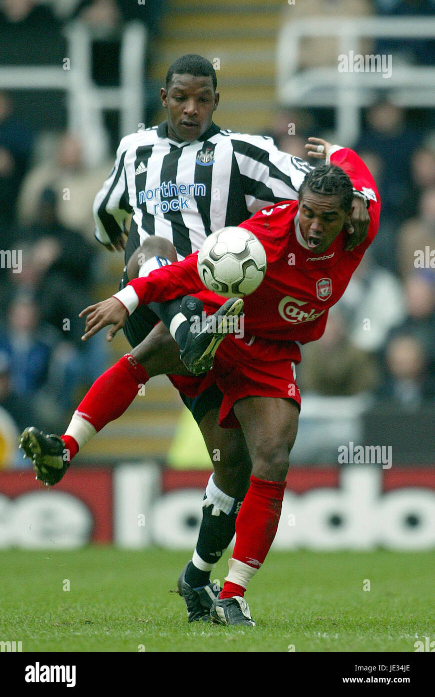 TITUS BRAMBLE & F PONGOLLE NEWCASTLE UTD V LIVERPOOL ST JAMES PARK ...