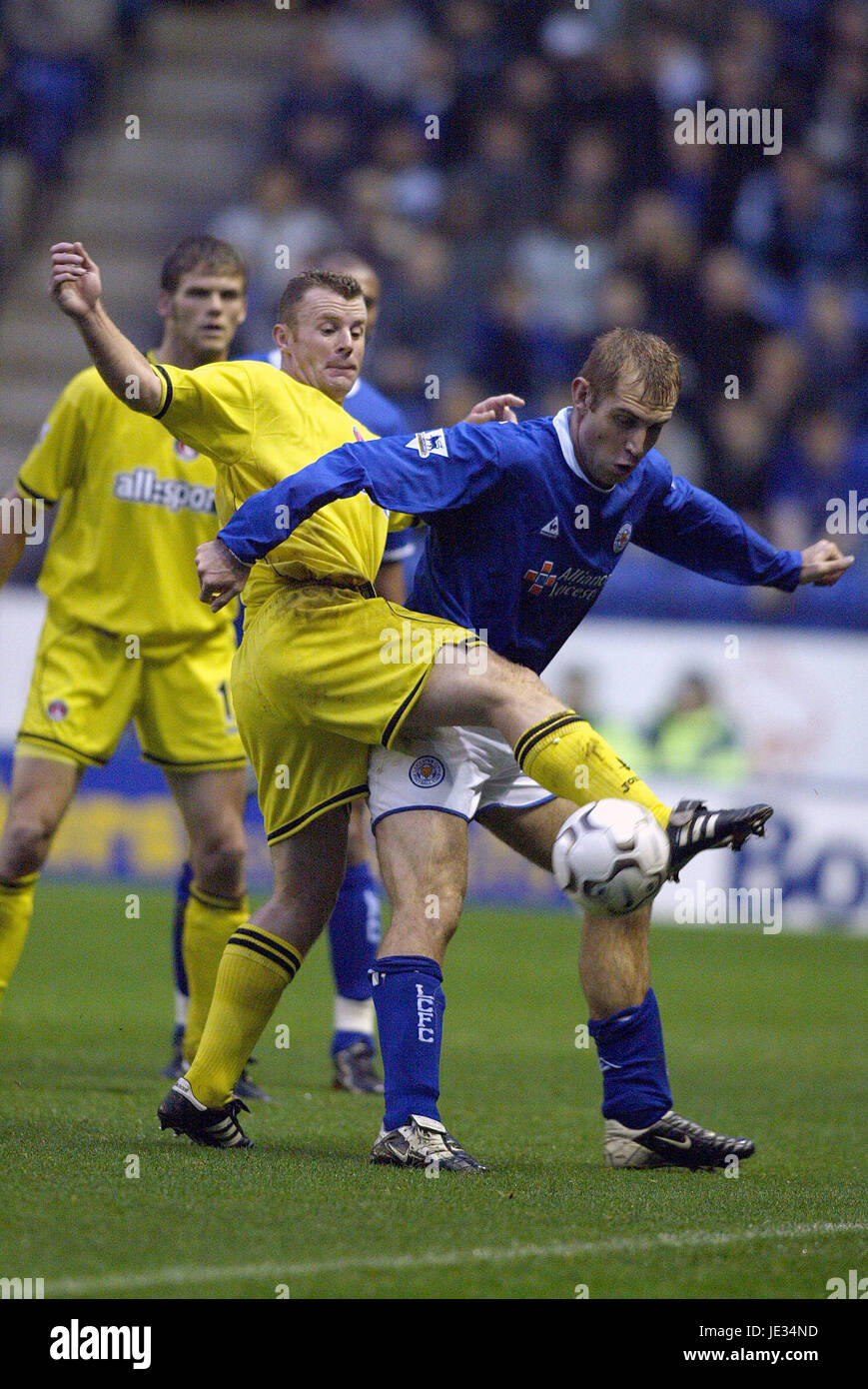 GRAHAM STUART JAMES SCOWCROFT LEICESTER V CHARLTON WALKERS STADIUM ...