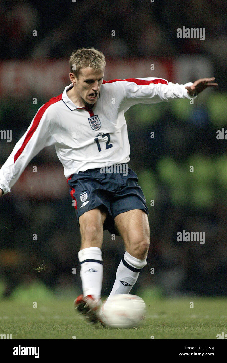 PHILIP NEVILLE ENGLAND & MANCHESTER UNITED FC OLD TRAFFORD MANCHESTER ...