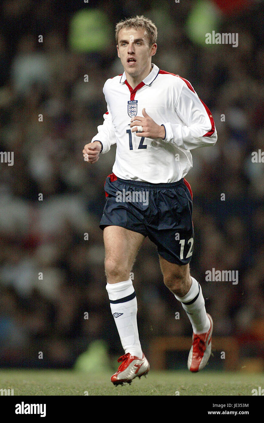 PHILIP NEVILLE ENGLAND & MANCHESTER UNITED FC OLD TRAFFORD MANCHESTER ...
