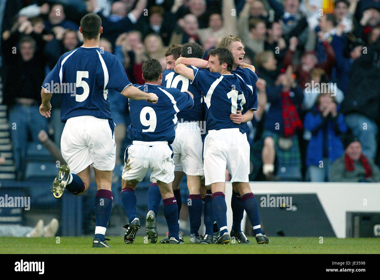 SCOTLAND CELEBRATE GOAL SCOTLAND V HOLLAND HAMPDEN PARK GLASGOW ...