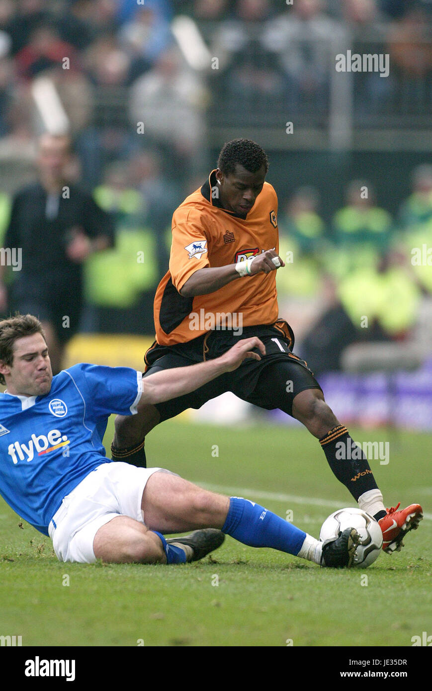 DAVID DUNN & HENRI CAMARA WOLVES V BIRMINGHAM CITY MOLINEUX STADIUM ...