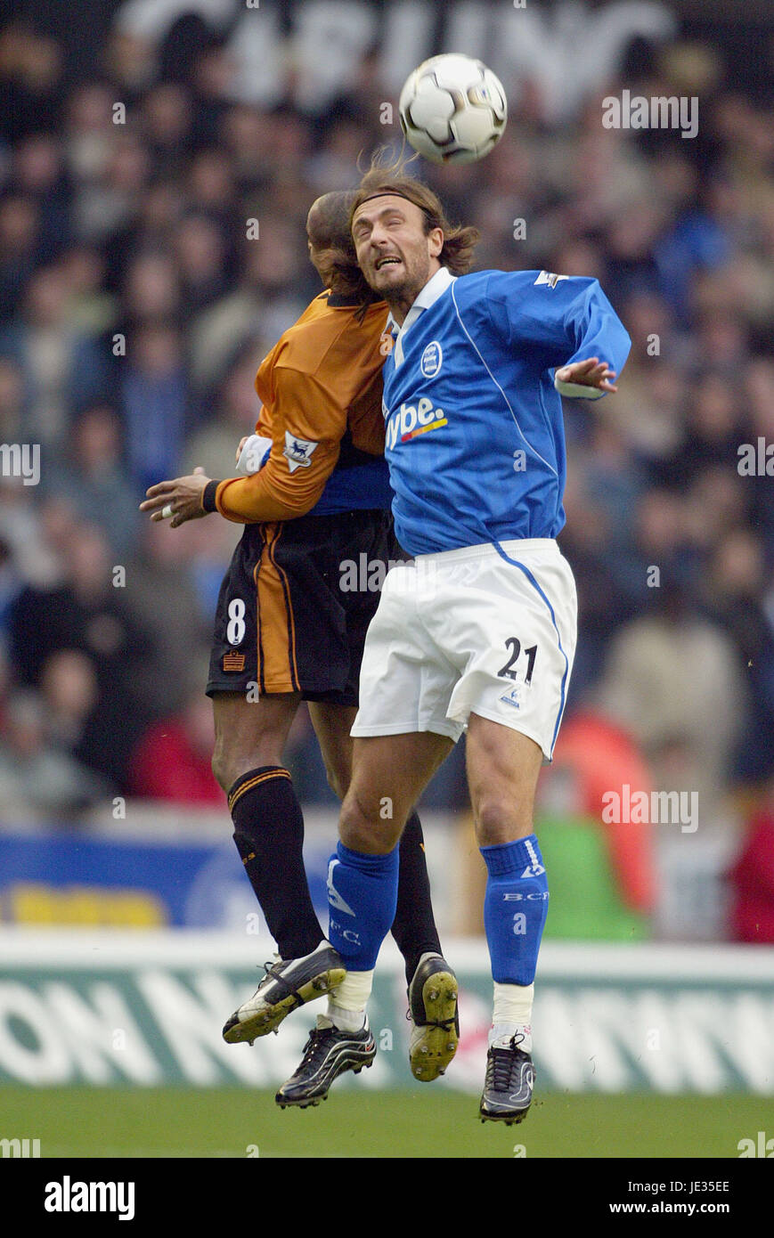 PAUL INCE & CHRISTOPHE DUGARRY WOLVES V BIRMINGHAM CITY MOLINEUX ...