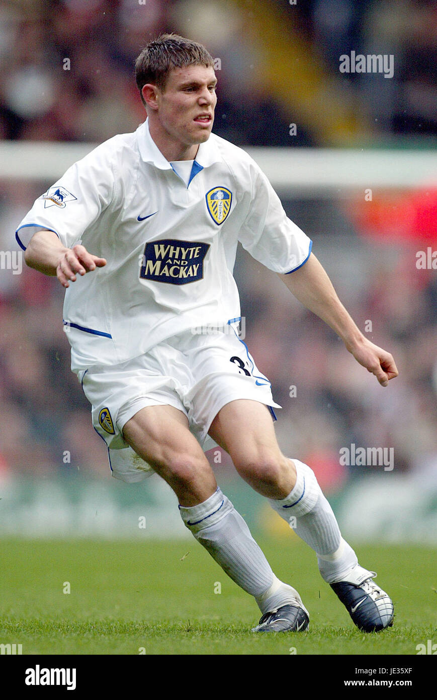JAMES MILNER LEEDS UNITED FC ANFIELD LIVERPOOL ENGLAND 25 October 2003 ...