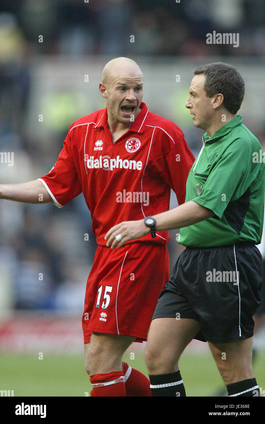 DANNY MILLS & ALAN WILEY MIDDLESBROUGH V NEWCASTLE UTD RIVERSIDE ...