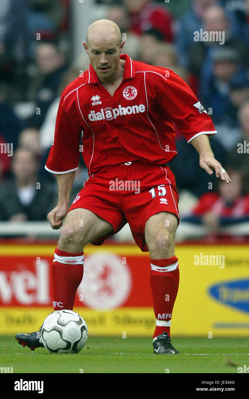 DANNY MILLS MIDDLESBROUGH FC RIVERSIDE STADIUM MIDDLESBROUGH 19 October ...