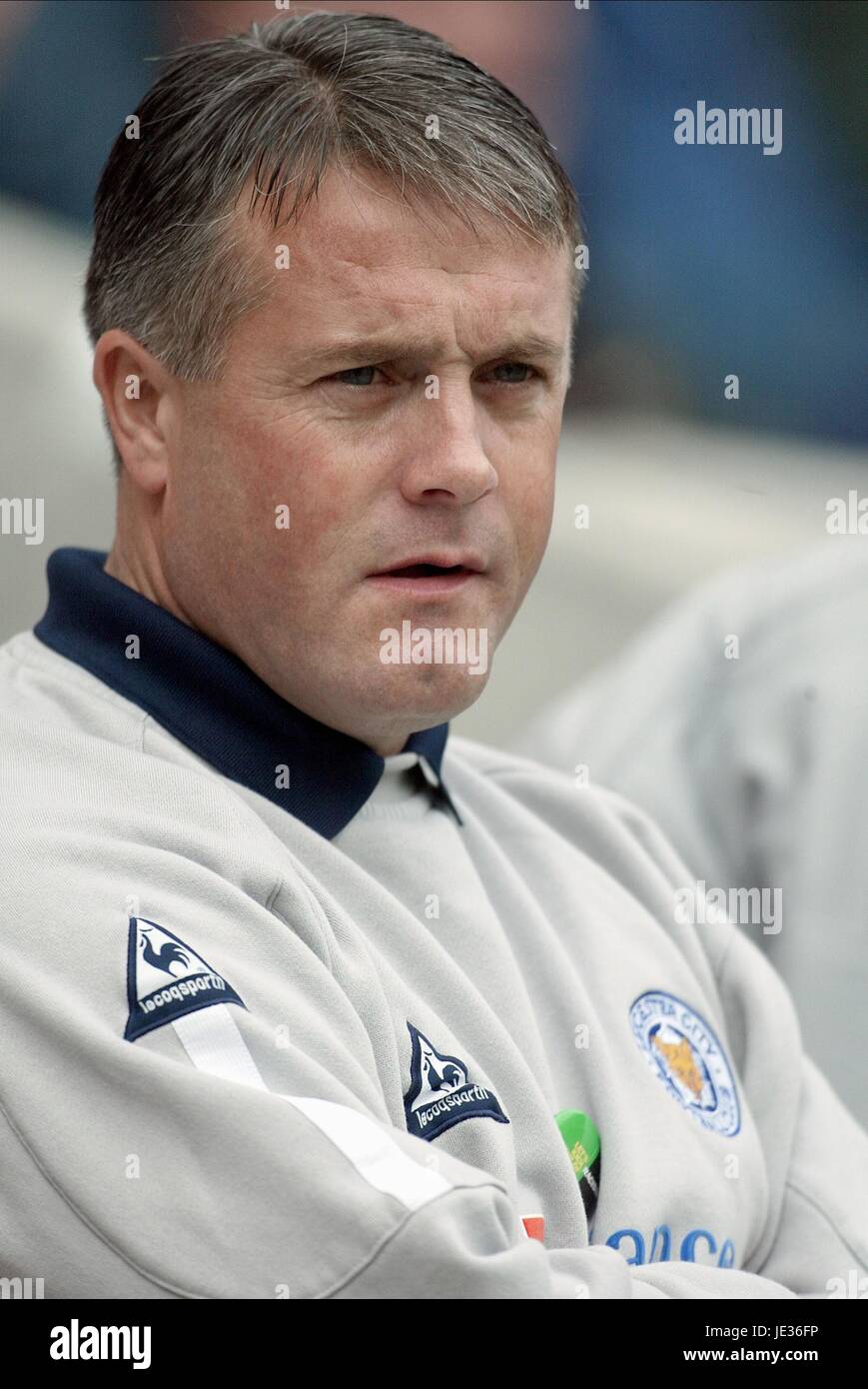 MICKEY ADAMS LEICESTER CITY MANAGER WALKERS STADIUM LEICESTER ENGLAND ...