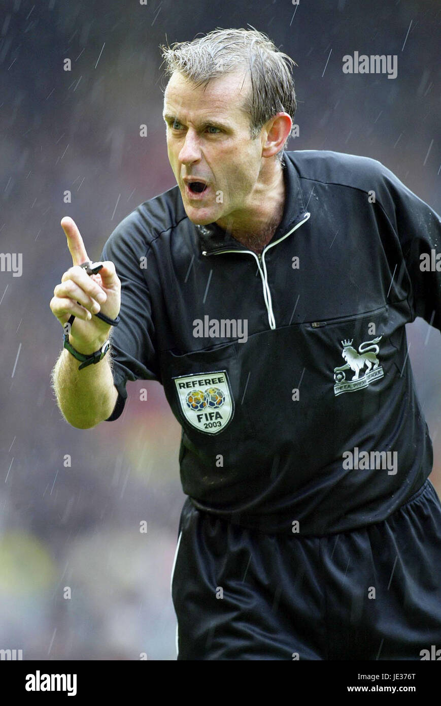 GRAHAM BARBER PREMIERSHIP REFEREE ANFIELD LIVERPOOL ENGLAND 04 October ...