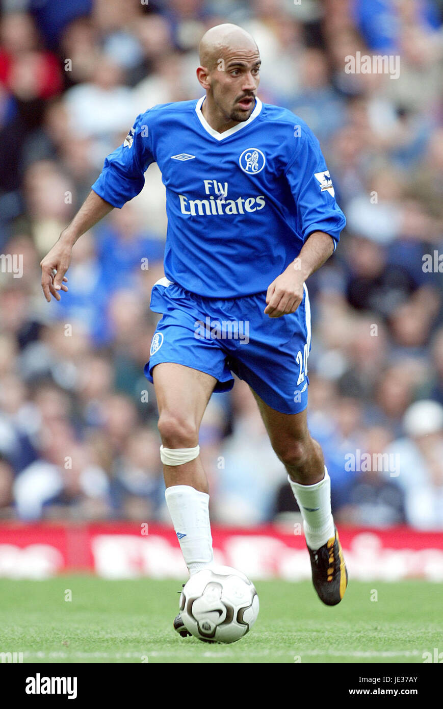 JUAN SEBASTIAN VERON CHELSEA FC STAMFORD BRIDGE CHELSEA LONDON ENGLAND ...