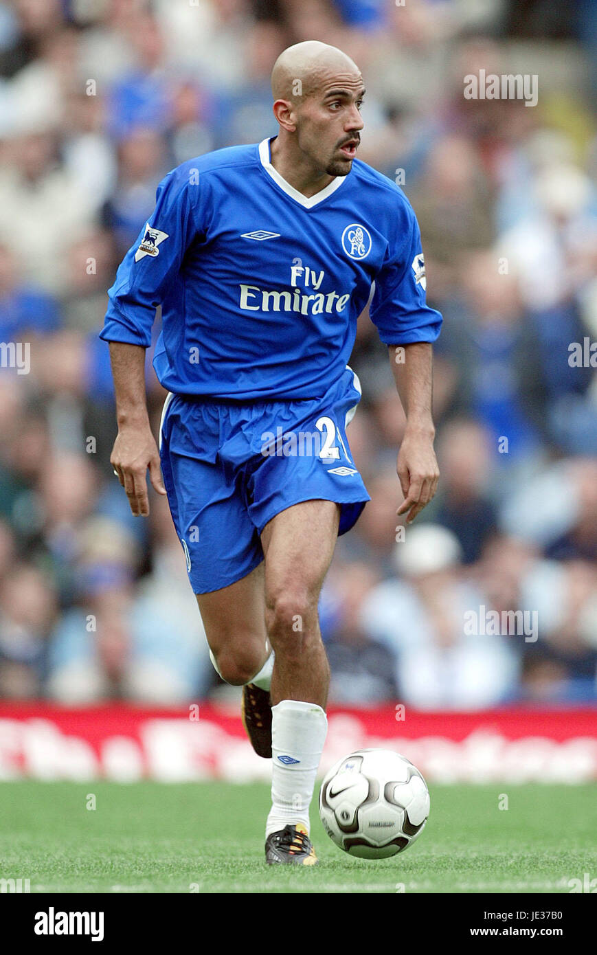 JUAN SEBASTIAN VERON CHELSEA FC STAMFORD BRIDGE CHELSEA LONDON ENGLAND ...