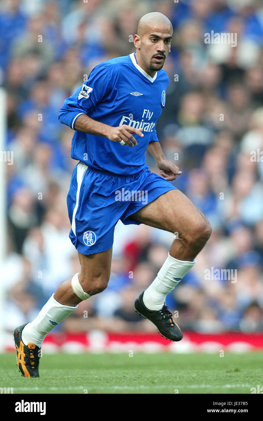 JUAN SEBASTIAN VERON CHELSEA FC STAMFORD BRIDGE CHELSEA LONDON ENGLAND ...
