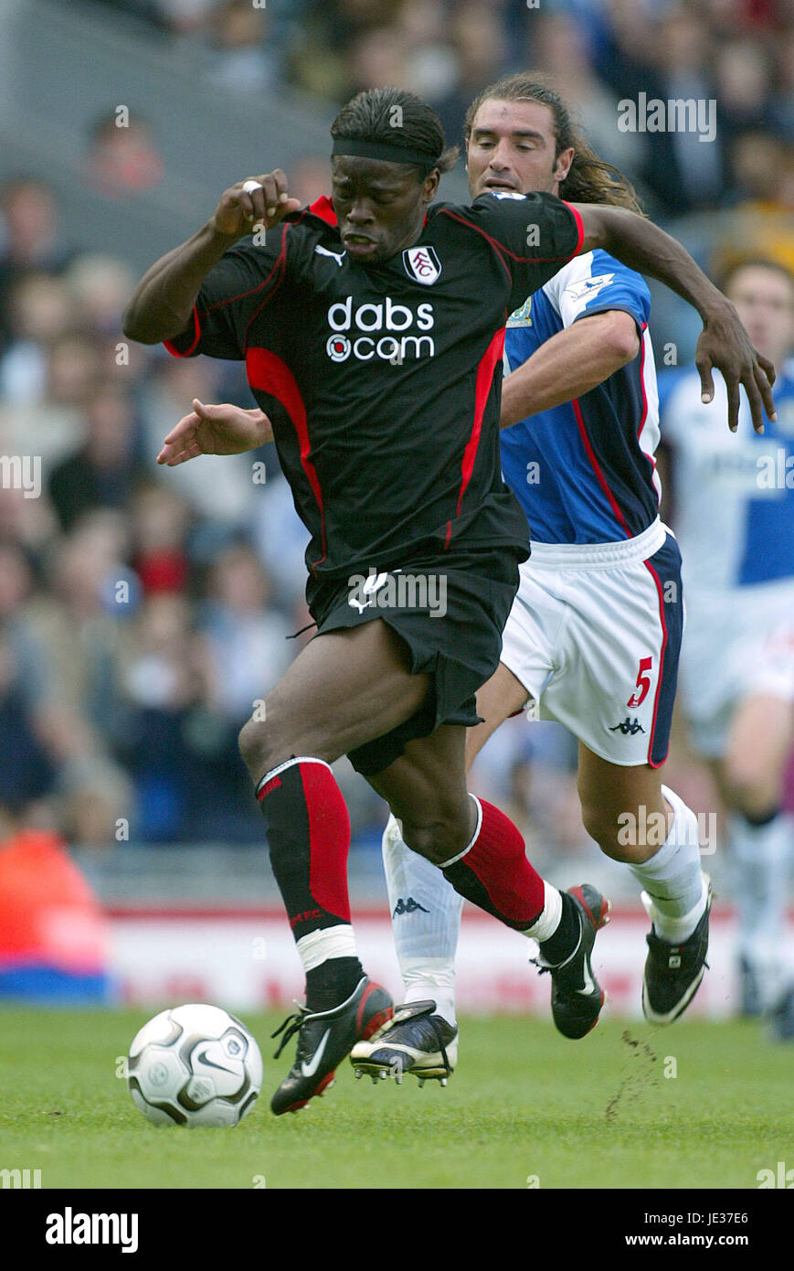 LOUIS SAHA & LORENZO AMORUSO BLACKBURN ROVERS V FULHAM EWOOD PARK ...