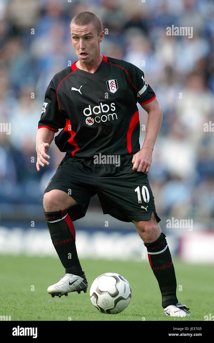LEE CLARK FULHAM FC EWOOD PARK BLACKBURN 28 September 2003 Stock Photo ...