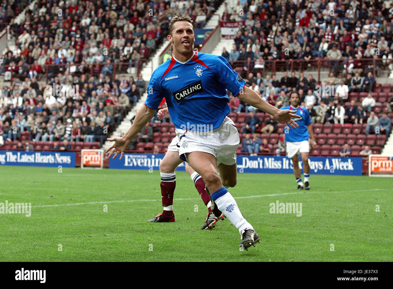 PETER LOVENKRANDS GLASGOW RANGERS FC TYNECASTLE STADIUM EDINBURGH 21 ...