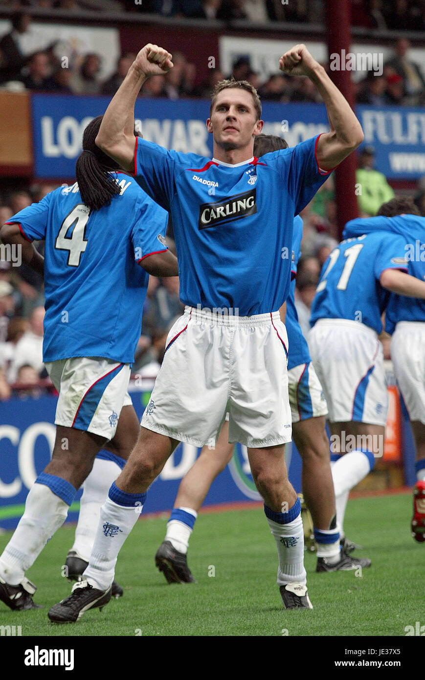 PETER LOVENKRANDS GLASGOW RANGERS FC TYNECASTLE STADIUM EDINBURGH 21 ...