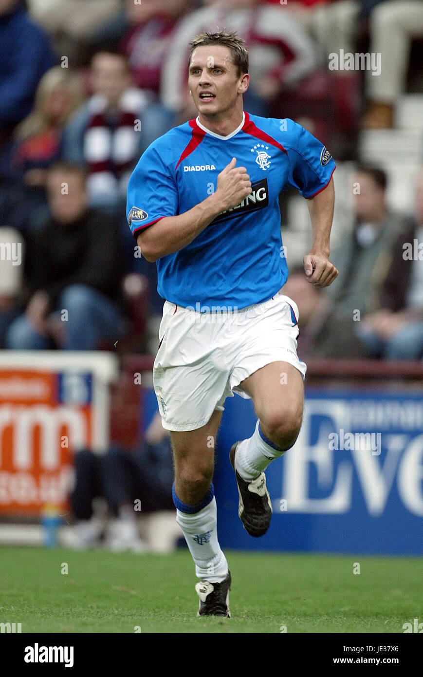 PETER LOVENKRANDS GLASGOW RANGERS FC TYNECASTLE STADIUM EDINBURGH 21 ...