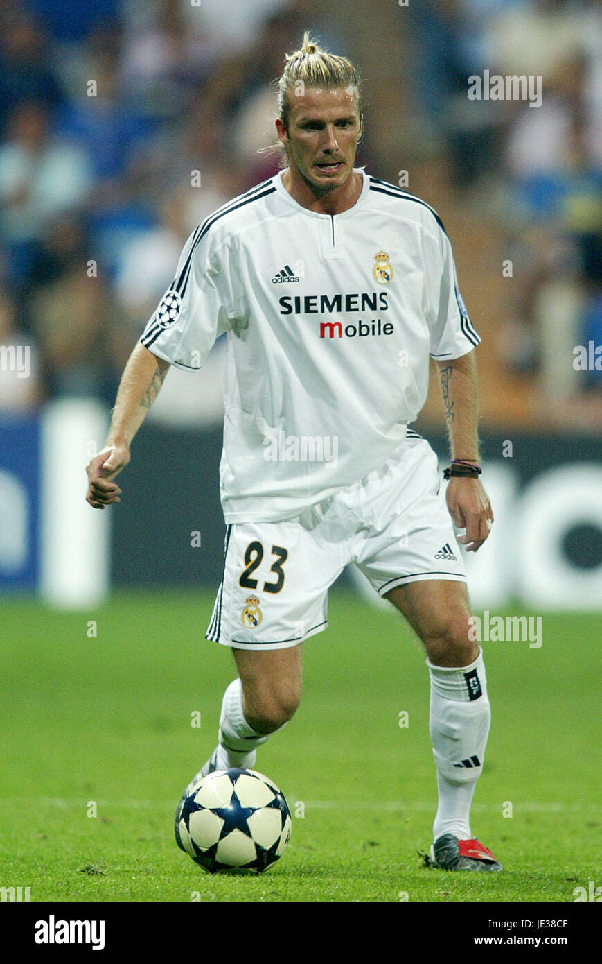 DAVID BECKHAM REAL MADRID CF SANTIAGO BERNABEU MADRID SPAIN 16 ...