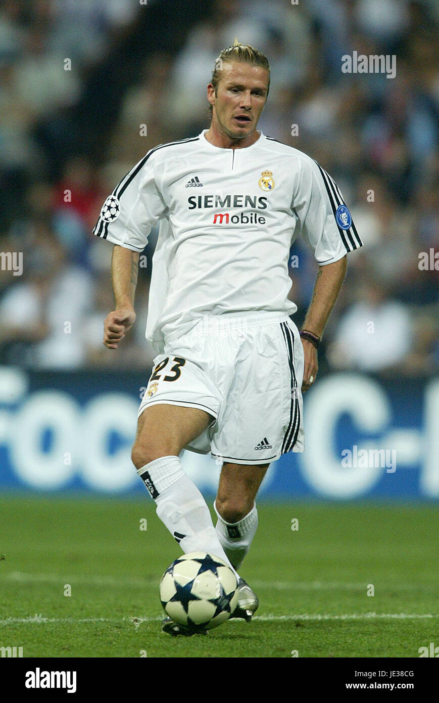 DAVID BECKHAM REAL MADRID CF SANTIAGO BERNABEU MADRID SPAIN 16 ...