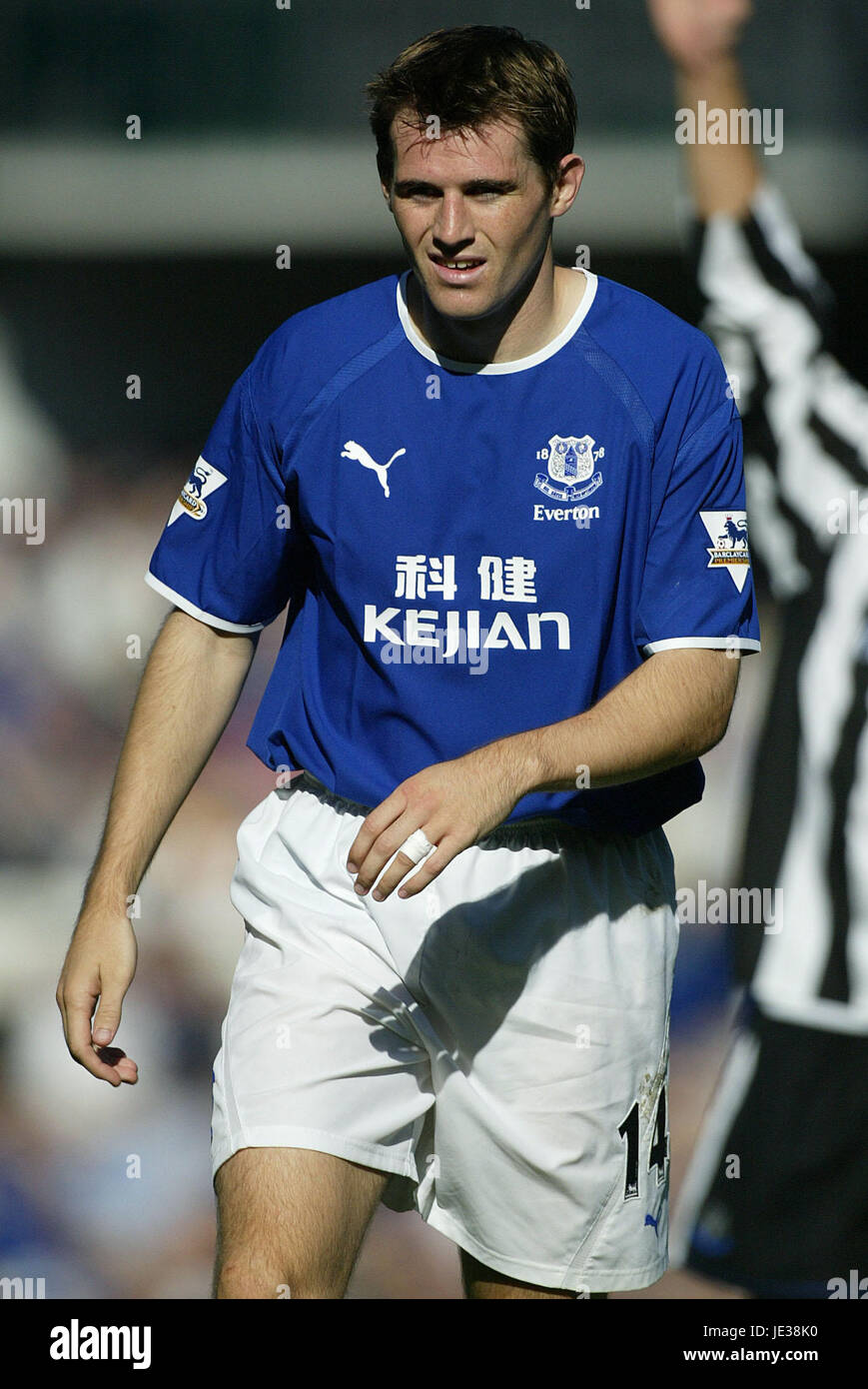KEVIN KILBANE EVERTON FC GOODISON PARK LIVERPOOL 12 September 2003 ...