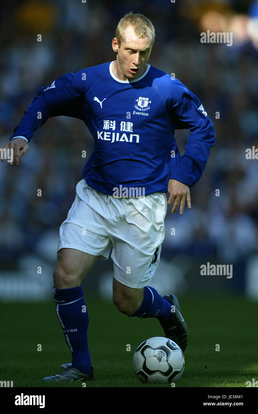 TONY HIBBERT EVERTON FC GOODISON PARK LIVERPOOL 12 September 2003 Stock ...