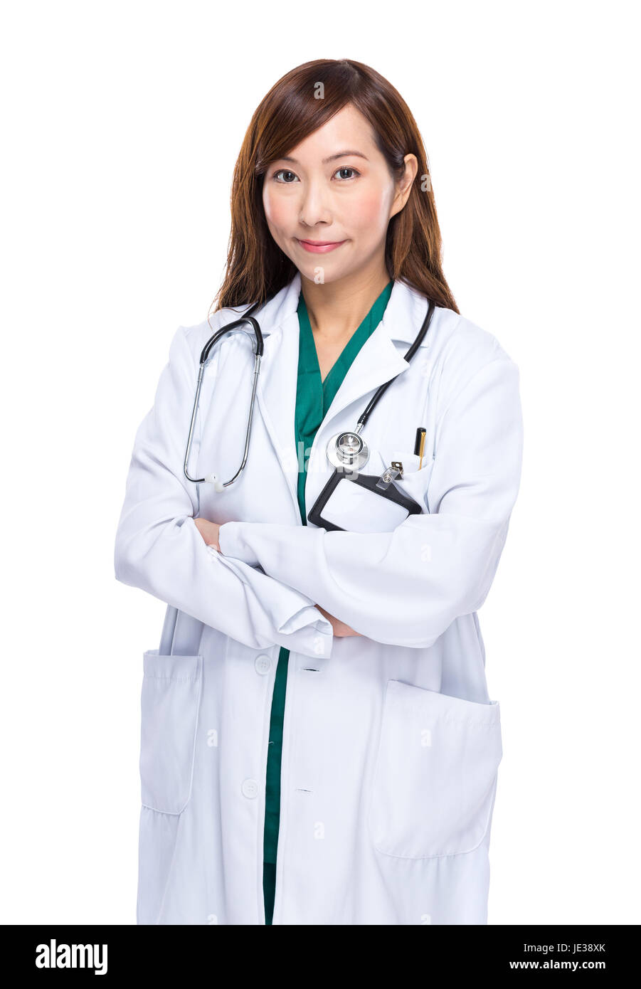Asian chinese female doctor green hi-res stock photography and images ...