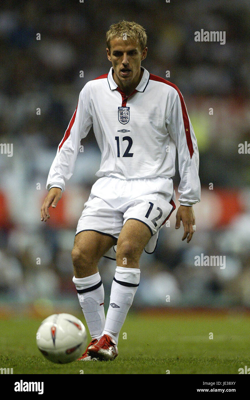 PHILIP NEVILLE ENGLAND & MANCHESTER UNITED FC OLD TRAFFORD MANCHESTER ...