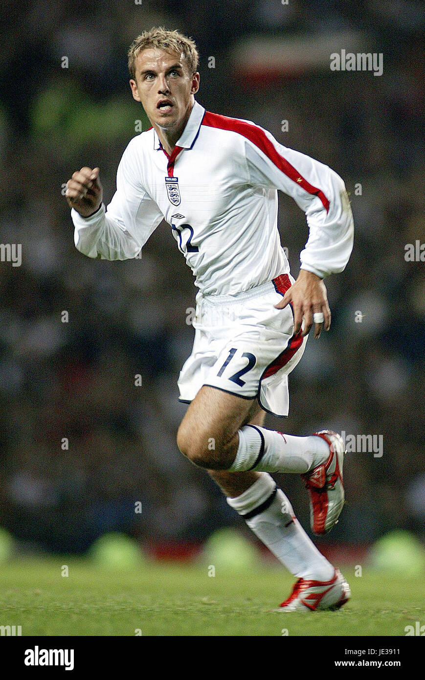 PHILIP NEVILLE ENGLAND & MANCHESTER UNITED FC OLD TRAFFORD MANCHESTER ...