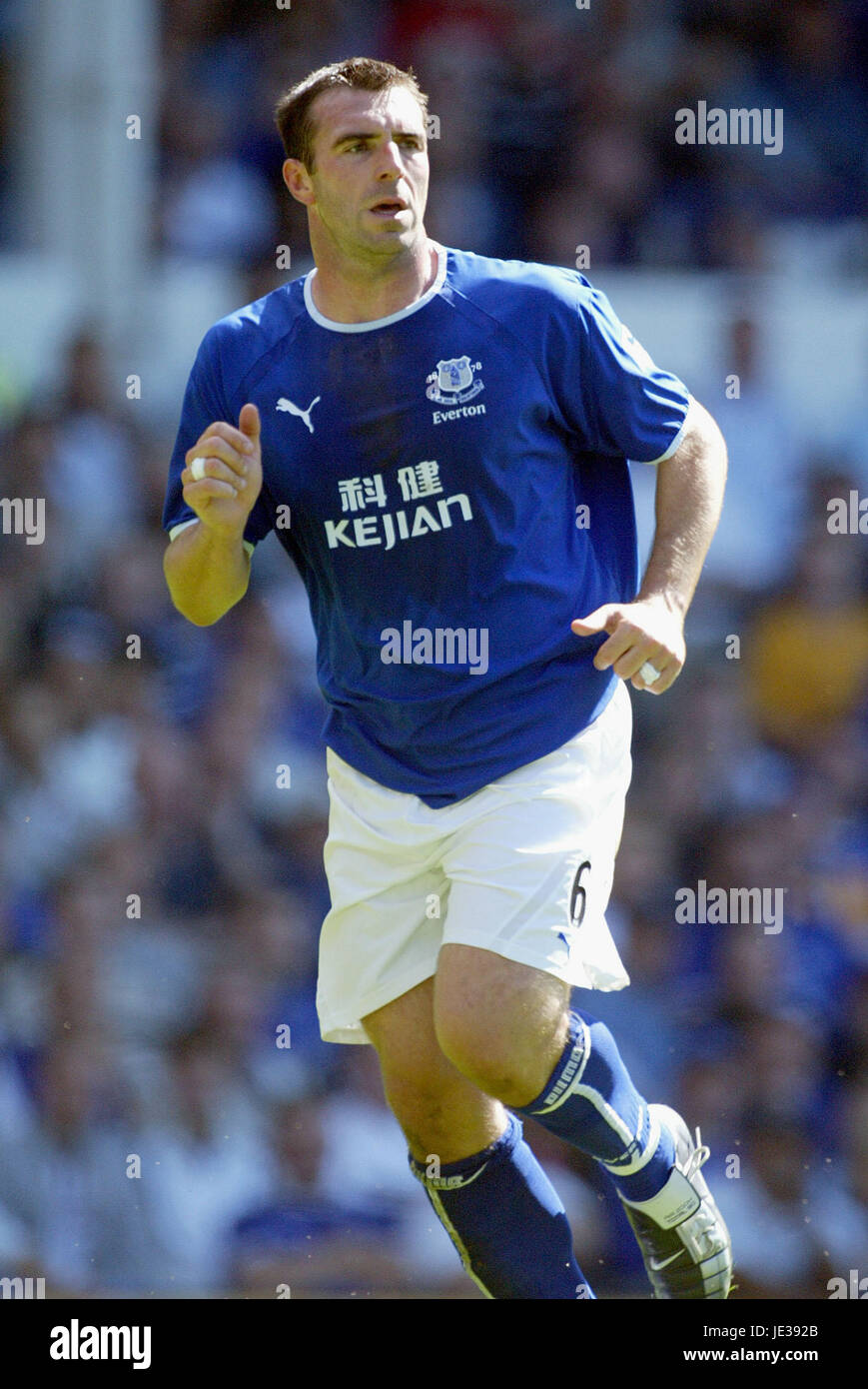DAVID UNSWORTH EVERTON FC GOODISON PARK LIVERPOOL ENGLAND 30 August ...