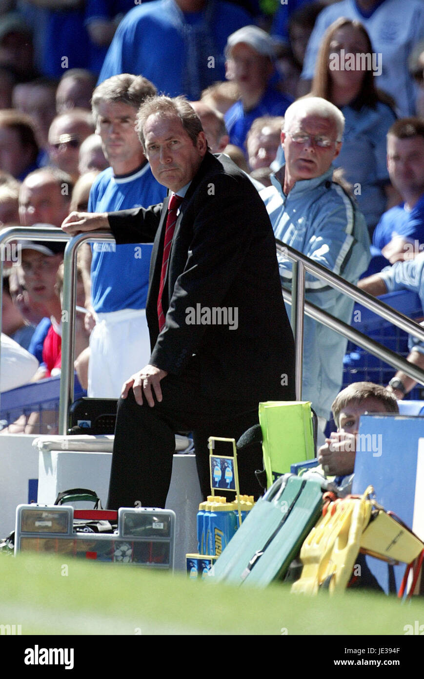 GERARD HOULLIER LIVERPOOL MANAGER GOODISON PARK LIVERPOOL ENGLAND 30 ...