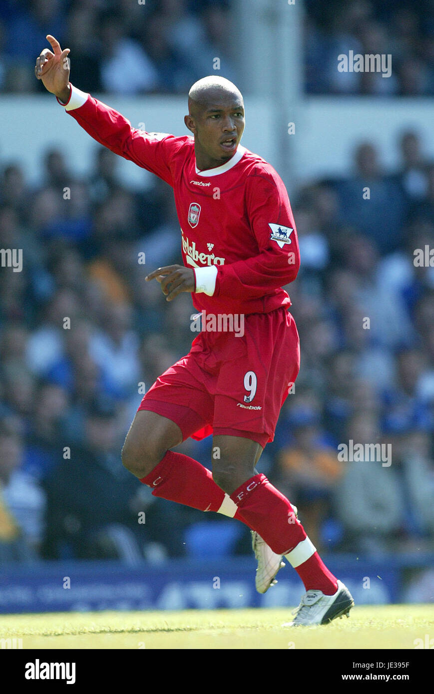 EL HADJI DIOUF LIVERPOOL FC GOODISON PARK LIVERPOOL ENGLAND 30 August ...