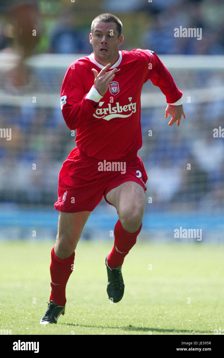 JAMIE CARRAGHER LIVERPOOL FC GOODISON PARK LIVERPOOL ENGLAND 30 August ...