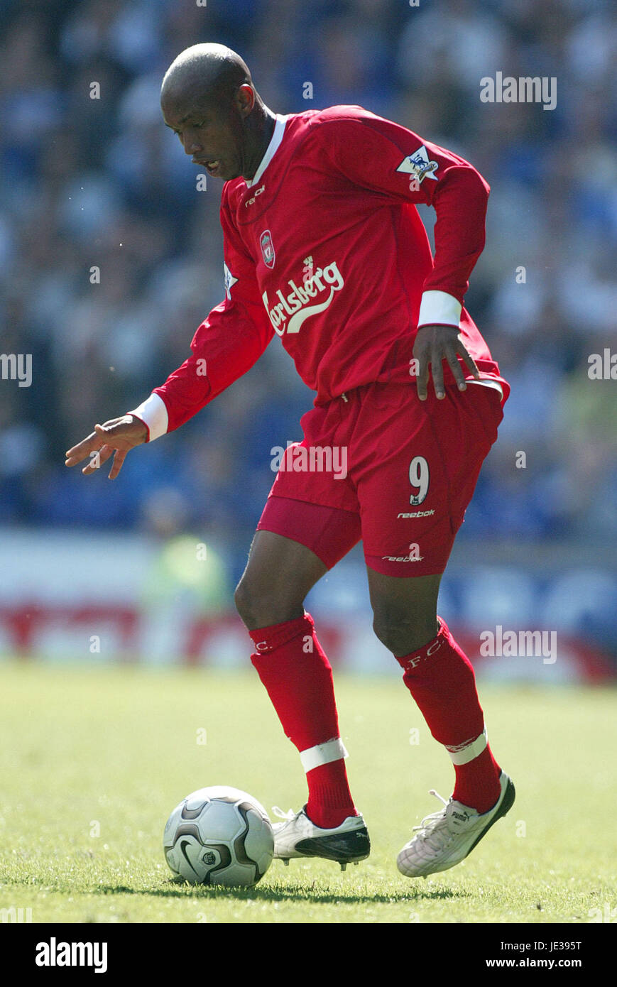 EL HADJI DIOUF LIVERPOOL FC GOODISON PARK LIVERPOOL ENGLAND 30 August ...