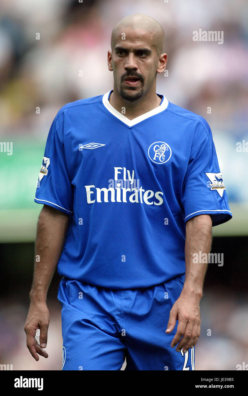 JUAN SEBASTIAN VERON CHELSEA FC STAMFORD BRIDGE CHELSEA LONDON ENGLAND ...