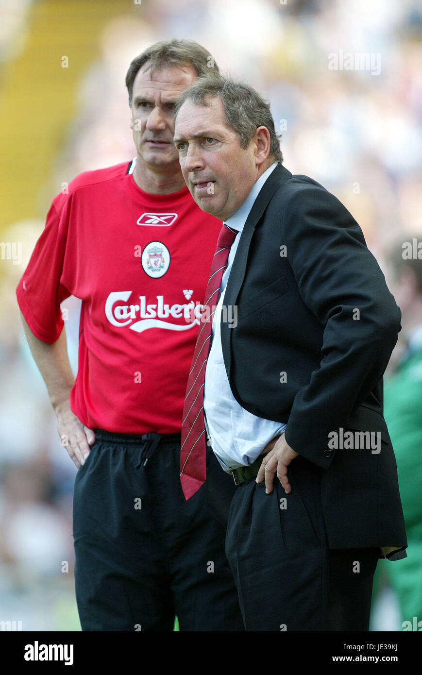 GERARD HOULLIER PHIL THOMPSON LIVERPOOL MANAGER & ASSISTANT VILLA PARK ...