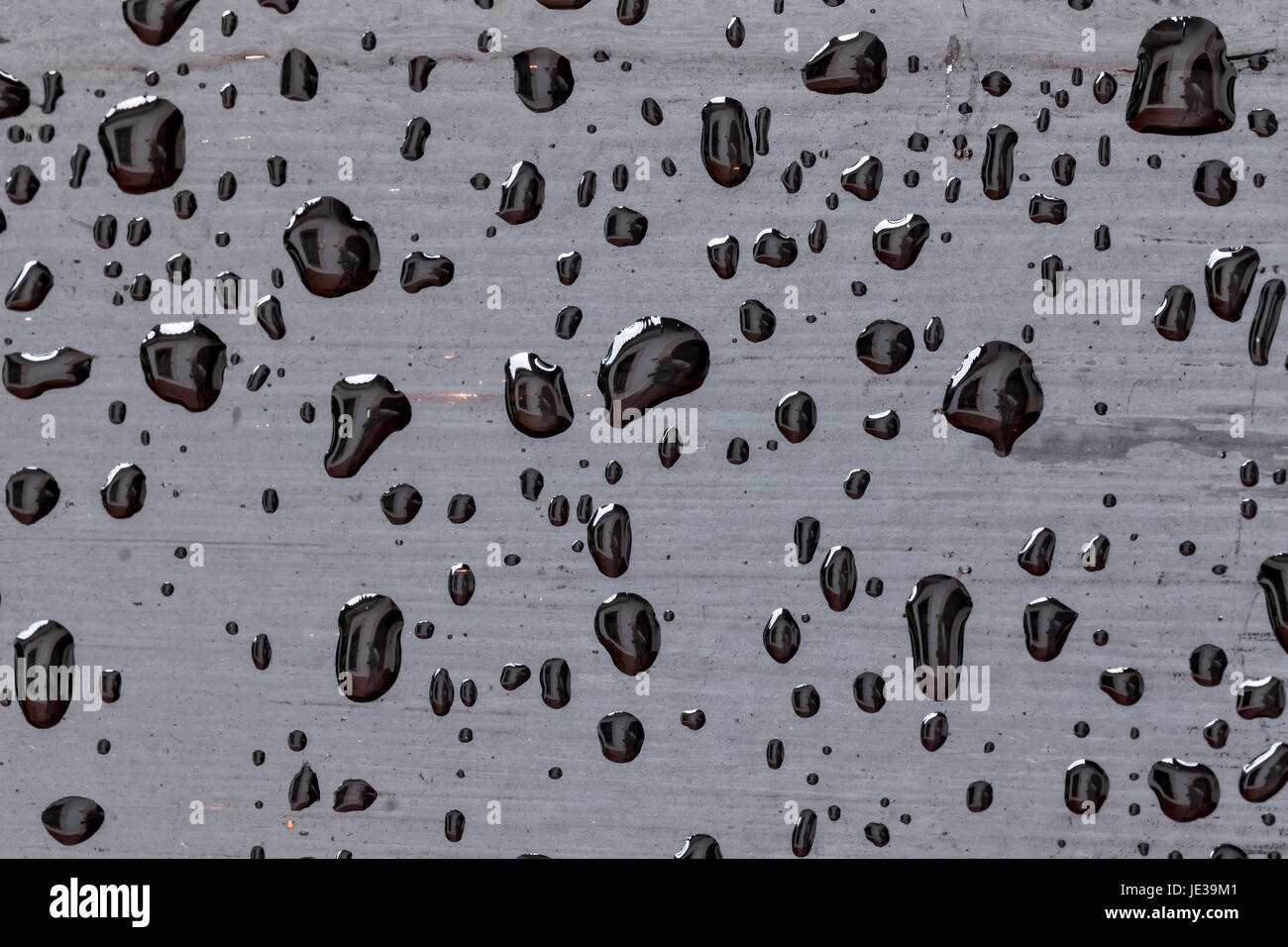 Gray water drops background Stock Photo - Alamy