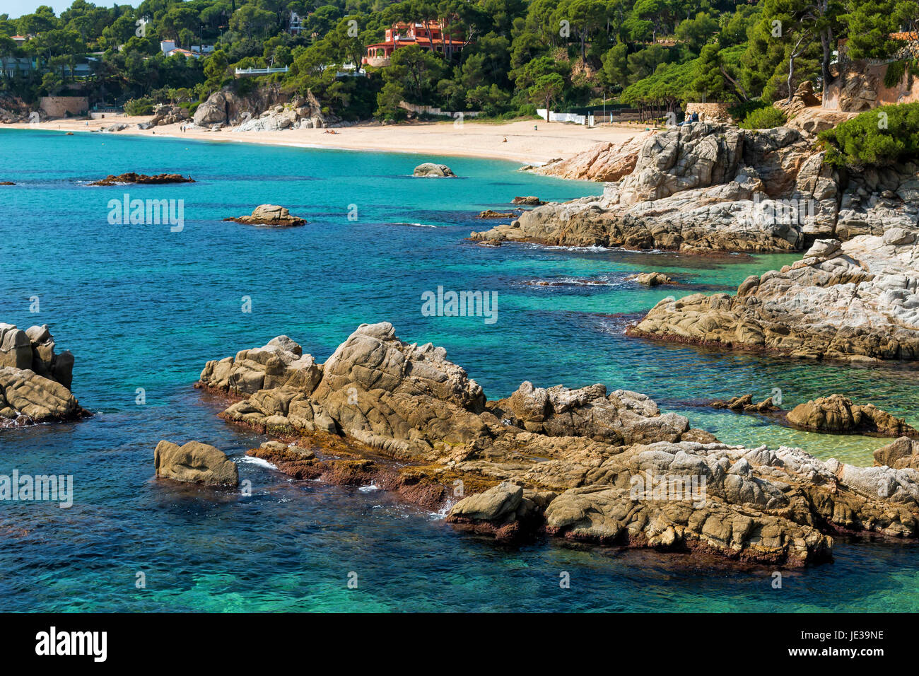 Detail of the Spanish coast (Costa Brava Stock Photo - Alamy