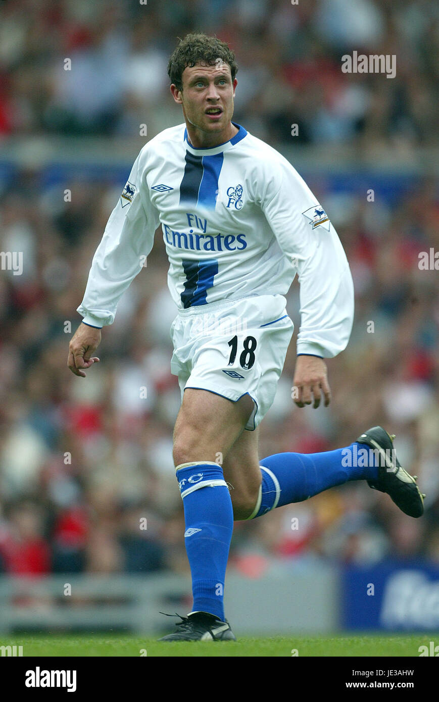 WAYNE BRIDGE CHELSEA FC ANFIELD LIVERPOOL ENGLAND 17 August 2003 Stock ...