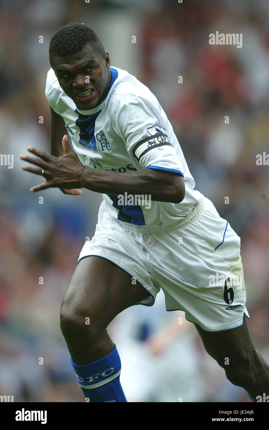 MARCEL DESAILLY CHELSEA FC ANFIELD LIVERPOOL ENGLAND 17 August 2003 ...
