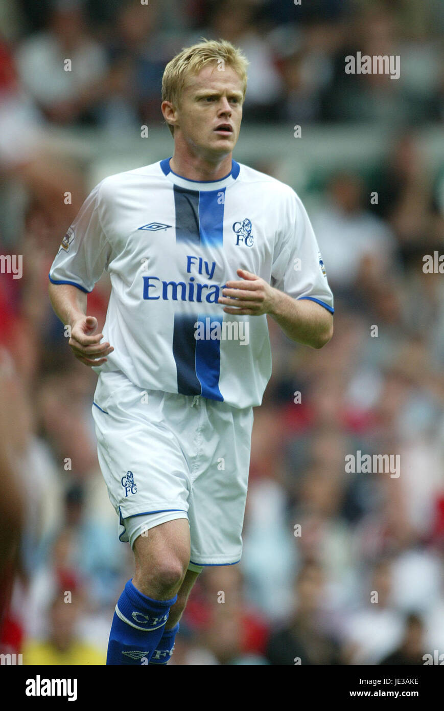 DAMIEN DUFF CHELSEA FC ANFIELD LIVERPOOL ENGLAND 17 August 2003 Stock ...