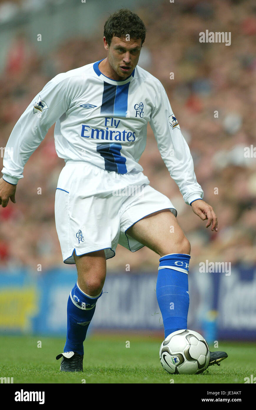 WAYNE BRIDGE CHELSEA FC ANFIELD LIVERPOOL ENGLAND 17 August 2003 Stock ...