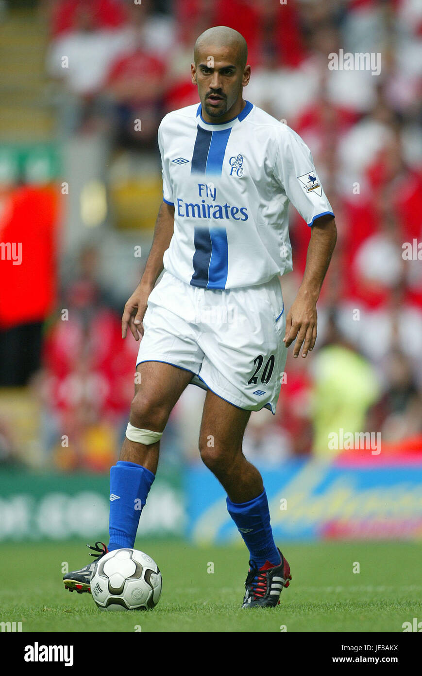 JUAN SEBASTISN VERON CHELSEA FC ANFIELD LIVERPOOL ENGLAND 17 August ...